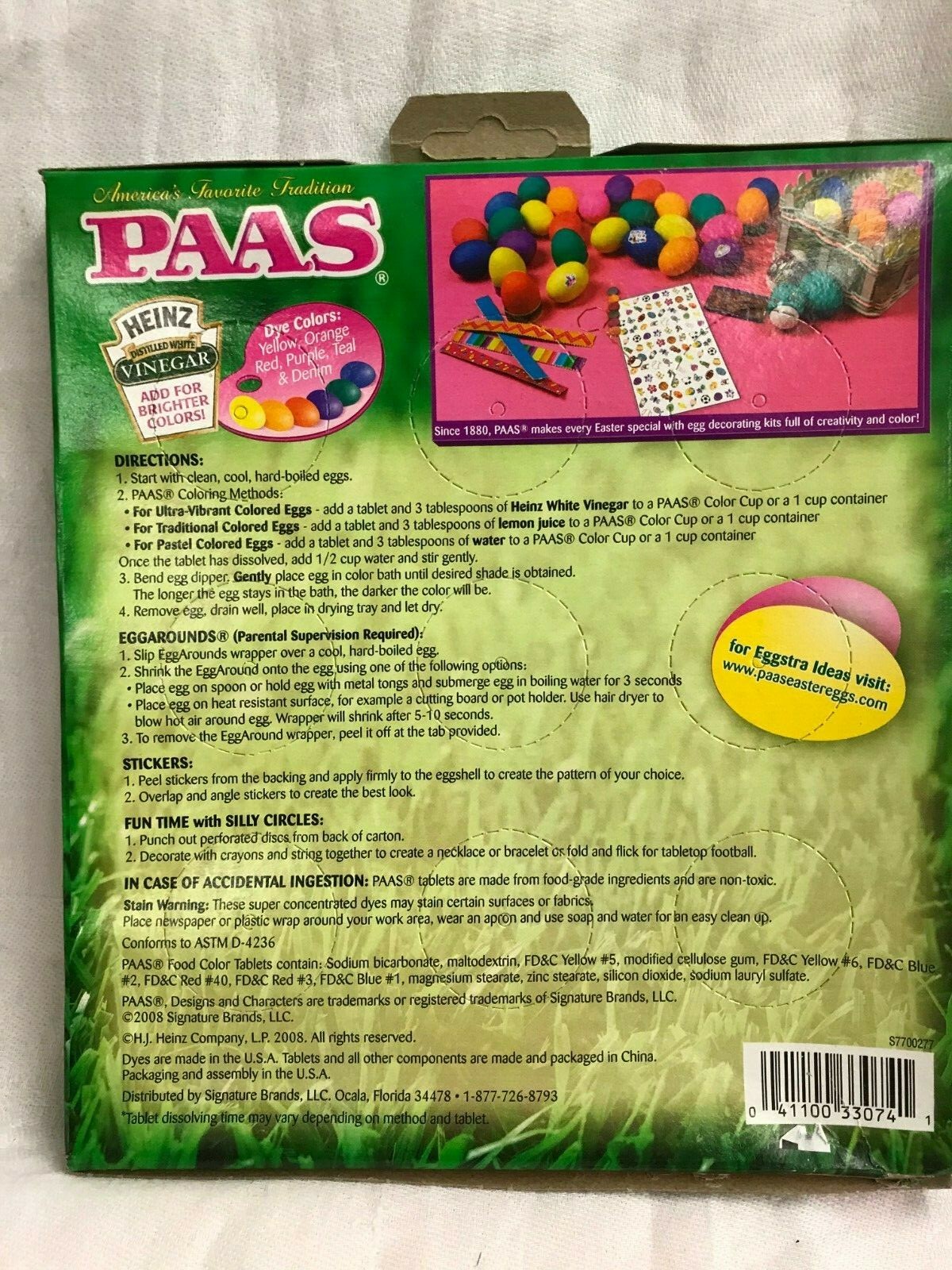 PAAS Classic Egg Decorating Kit Fast Color Vintage 2008 Lot Of 2 New paas-classic-egg-decorating-kit-fast-color-vintage-2008-lot-of-2-new