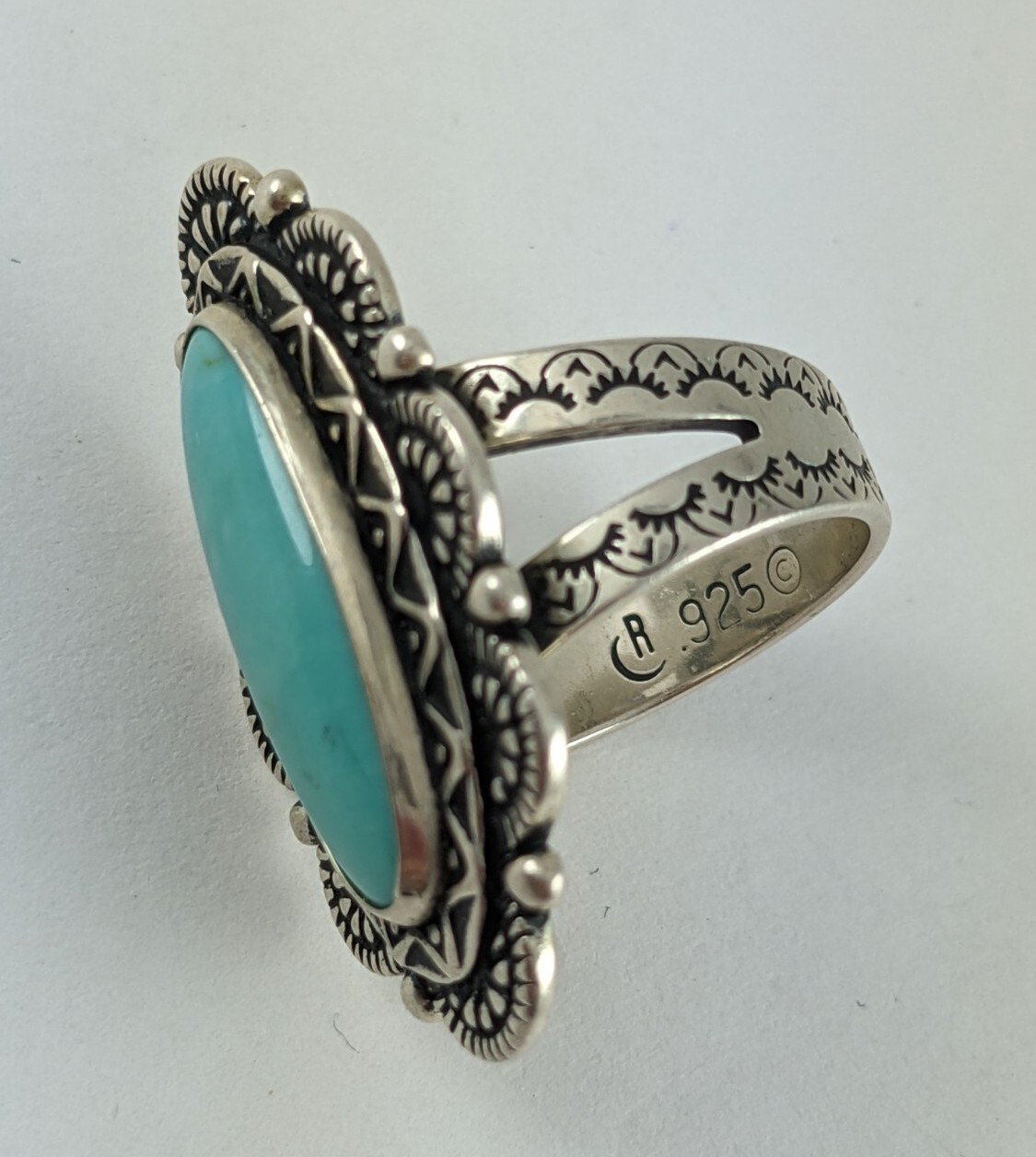 Carolyn Pollack Relios Ring 925 Sterling Silver Oval Turquoise ...