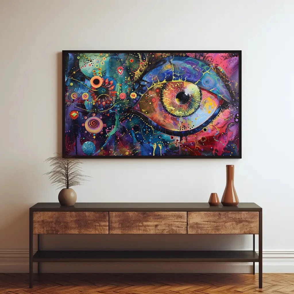 Psychedelic Evil Eye Dreamscape Art: Whimsigoth Decor | Cosmic Gaze by ...