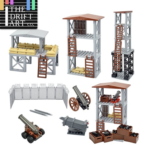 Military Base Barbed Wire Fence 30104 92338 For LEGO Building Blocks ...