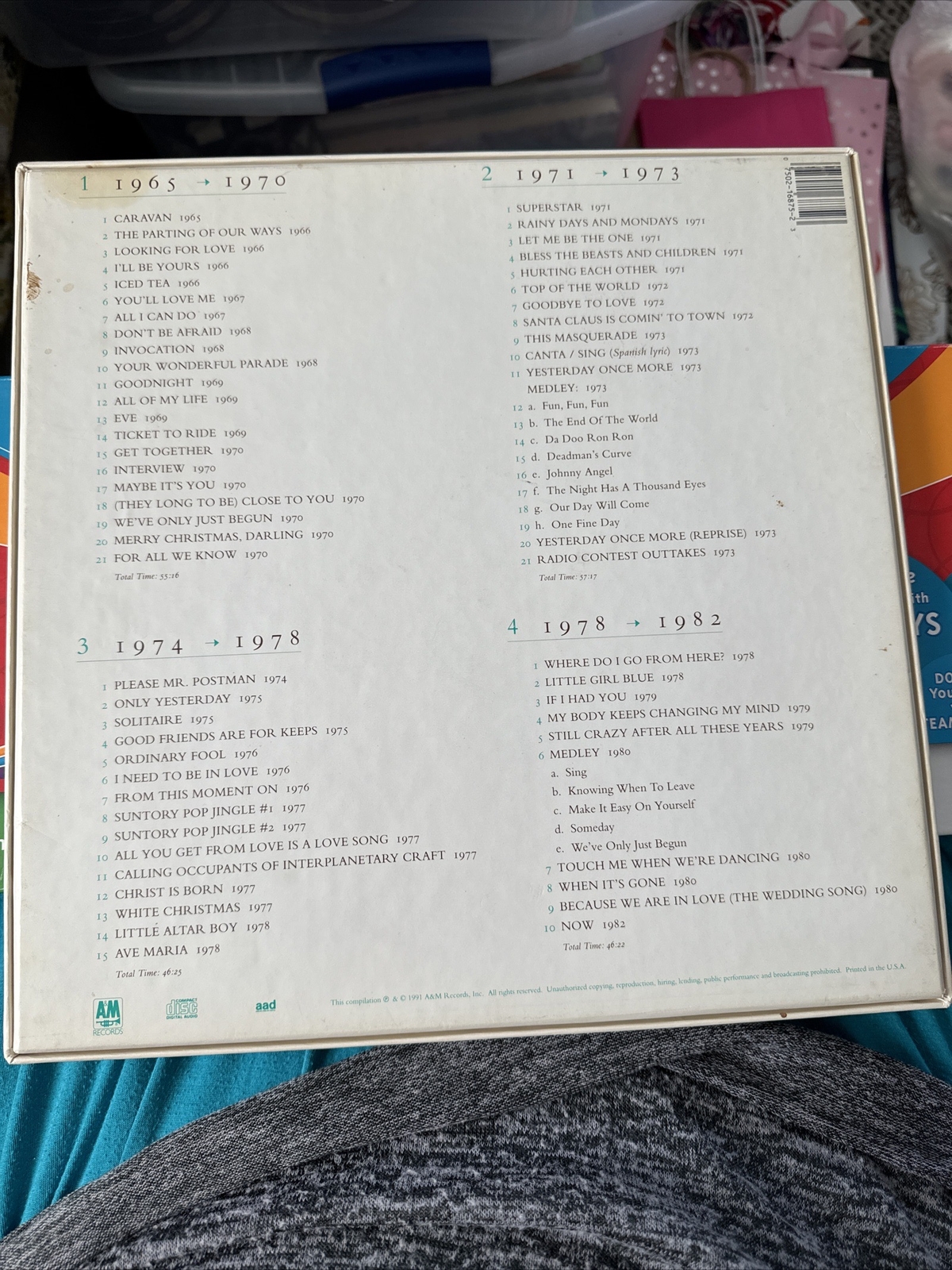 CARPENTERS From The Top 4 Music CD Album Box Set | eBay