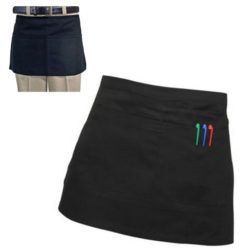 Half Size Waist Waiter Waitress Short Apron for Bar Bistro cafe Pinny 2 ...