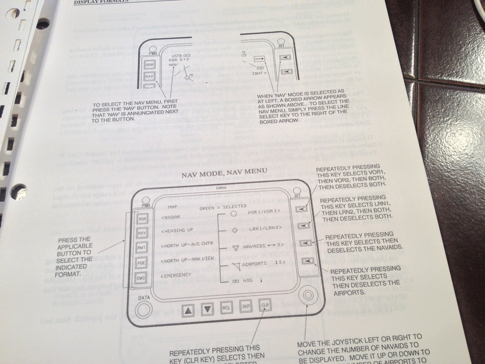 Collins EFIS-84, 3 tube version with TWR-850 Radar Pilot's Guide | eBay