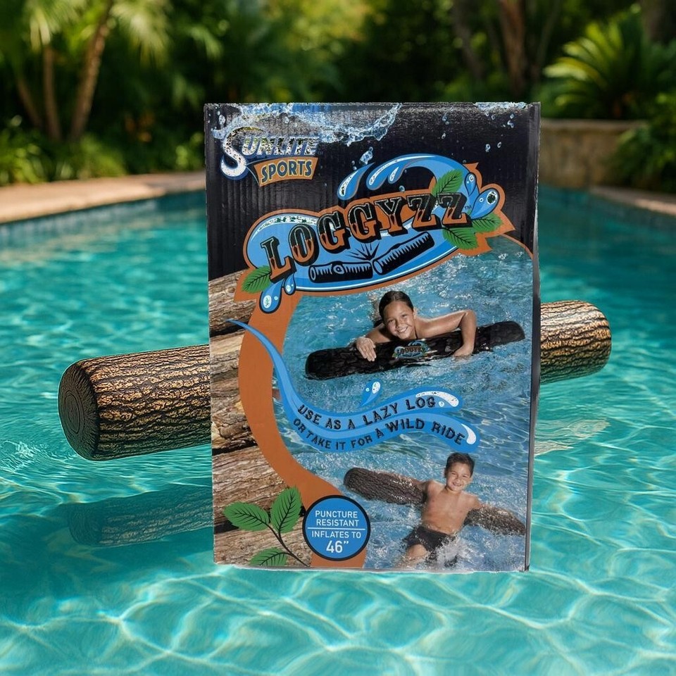 Fun Inflatable Lazy River Jumbo Large Floating Water Log Jam Pool Toy ...