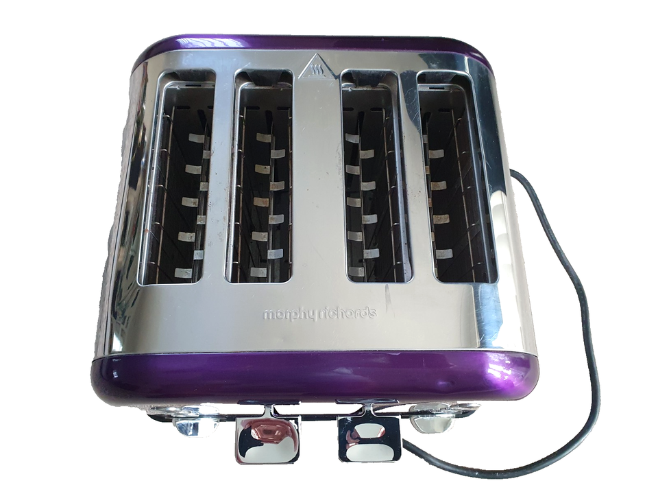 Morphy Richards Accents 4-Slice Metallic Purple Toaster. Tested, Clean ...