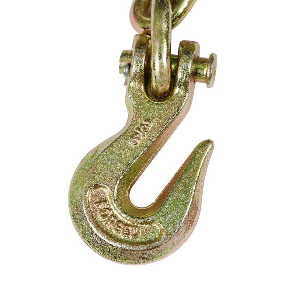 G70 3/8" 20' Tow Chain Tie Down Binder With Grade 70 Hooks US High Quality | eBay