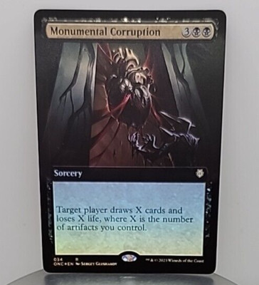 MTG Monumental Corruption Commander: Phyrexia: All Will Be One 034 Foil ...