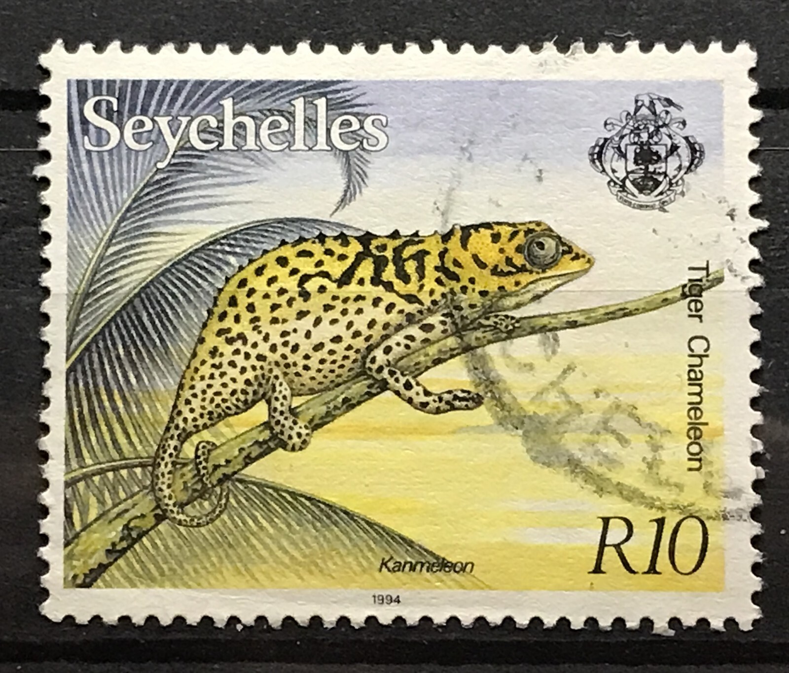SEYCHELLES 1963 FLORA & FAUNA. TIGER CHAMELEON FINE USED SG 825 | eBay