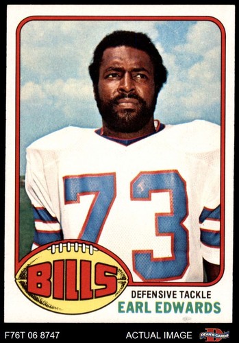 1976 Topps #213 Earl Edwards Bills Wichita St 8 - NM/MT F76T 06 8747 | eBay