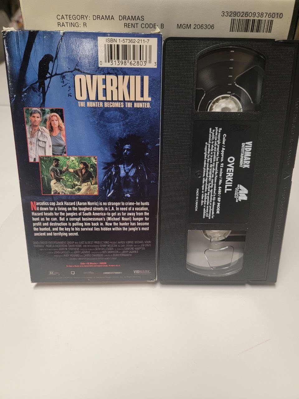 Overkill 1996 VHS Vidmark Entertainment Aaron Norris Action *BUY 2 GET 1 FREE* 31398628033| eBay