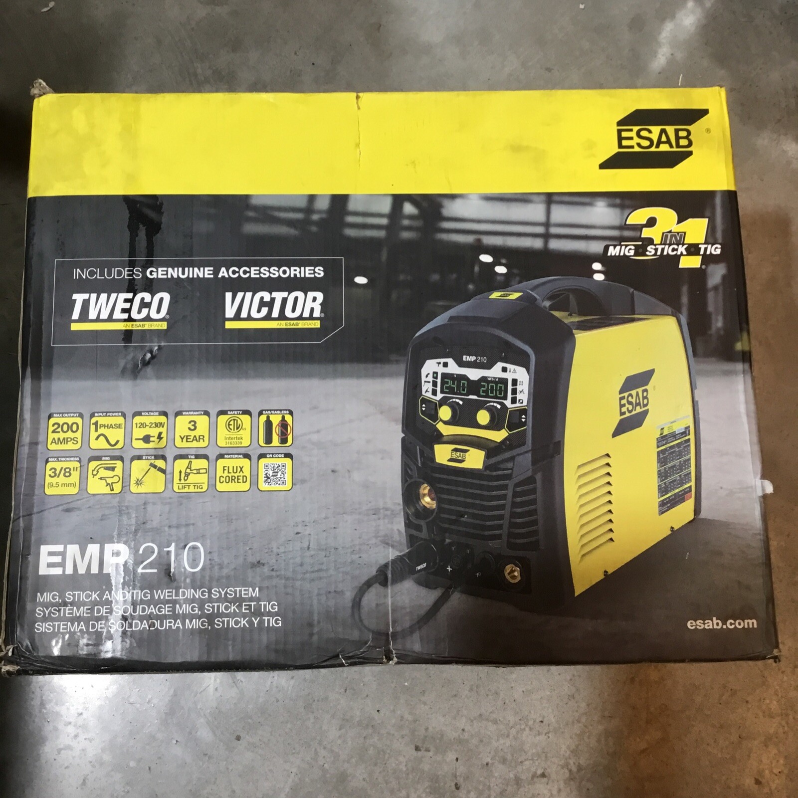 ESAB EMP 210 Multiprocess Welder System (0700503200) | eBay