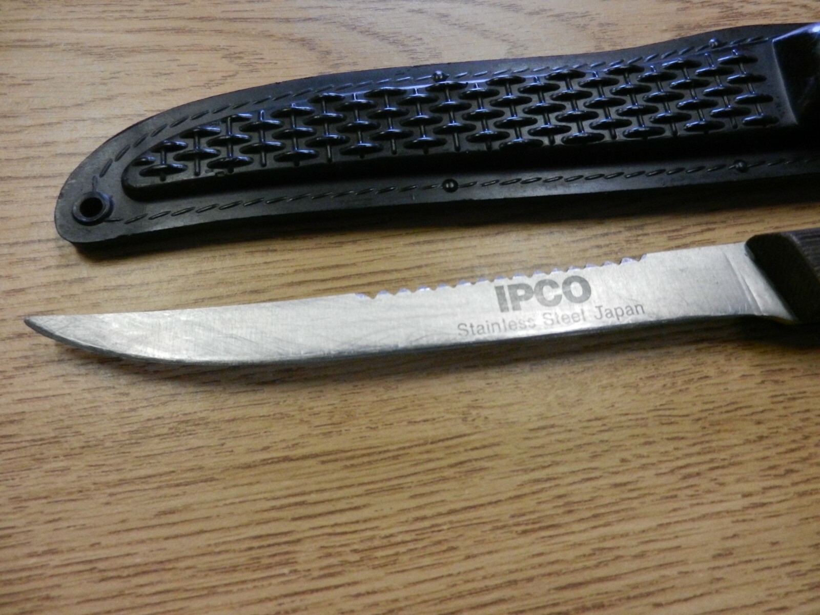 Vintage IPCO Stainless Steel Fillet Knife W/ Sheath Japan 6" Blade 11 ...