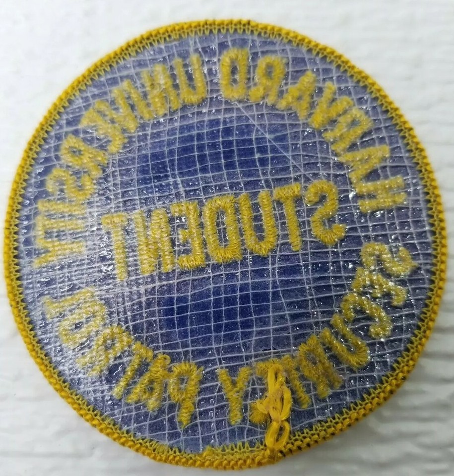 Harvard University Campus Student Security Patrol Police Patch Iron On ...