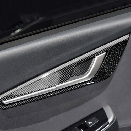 Carbon Fiber ABS Inner Door Handle Bowls Cover Trim Fit For KIA EV6 ...