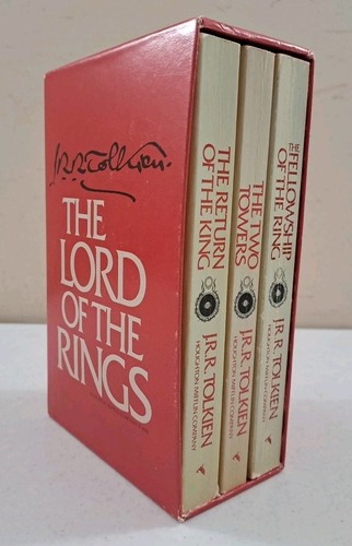 1978 Red Box J.R.R. Tolkien Book Set-Lord Of The Rings-Vintage | eBay