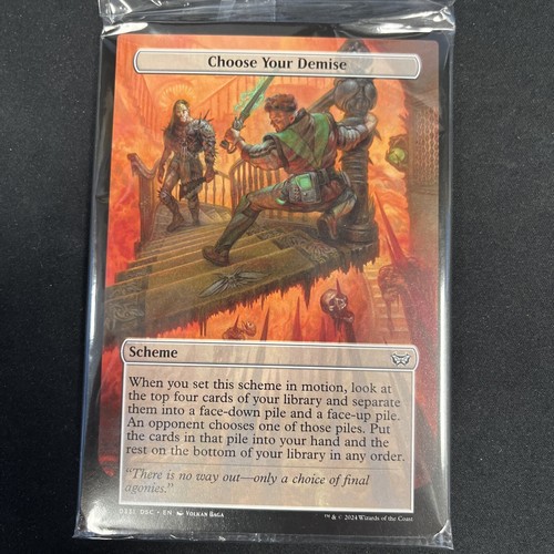 MTG Duskmourn Archenemy Complete Set Sealed Set of 4 Magic The ...
