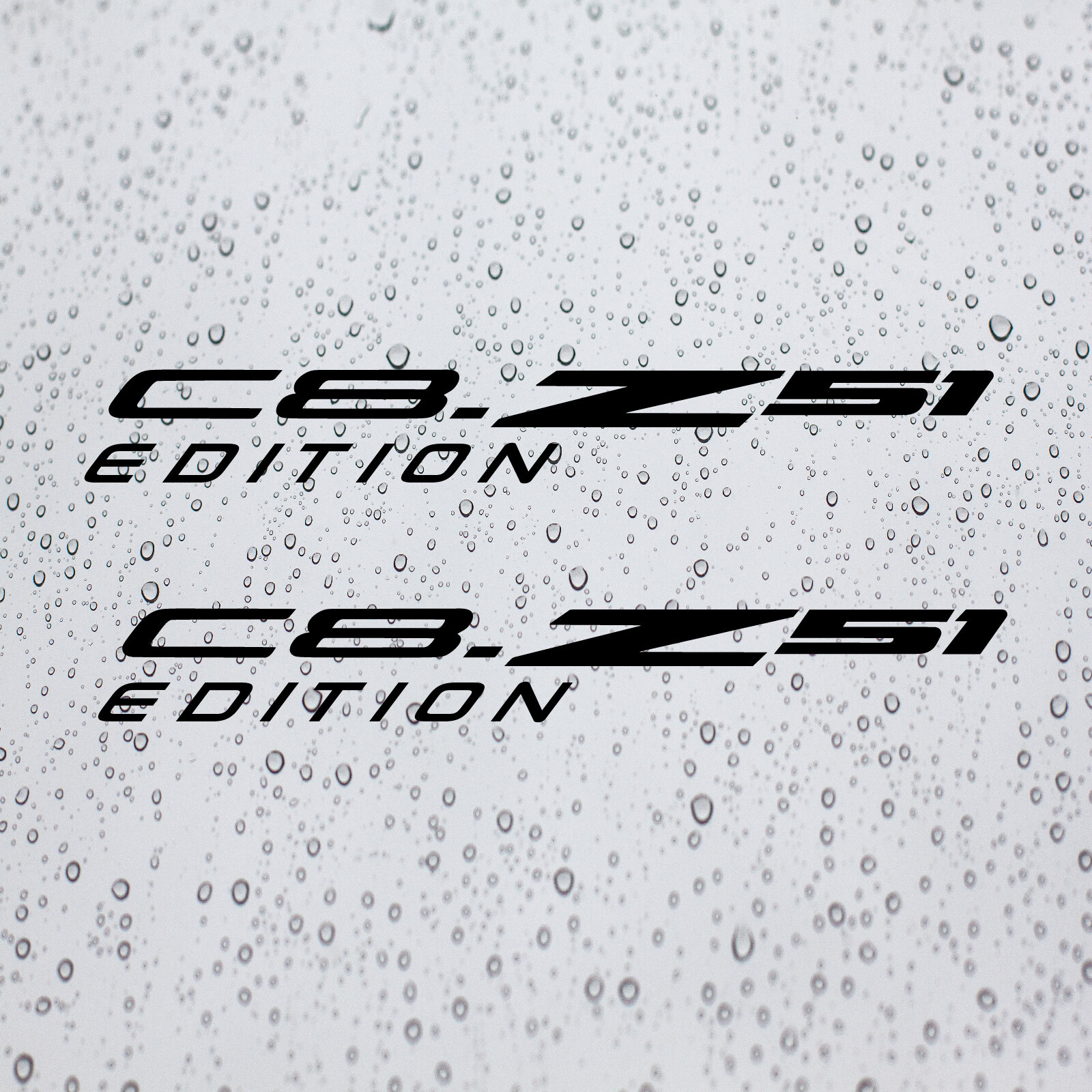 Pair (2020–2024) C8.Z51 Edition Decal for Corvette | Vinyl Sticker Rear ...