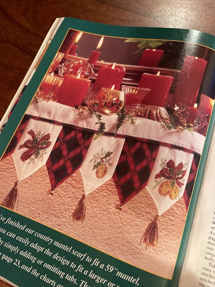 Cross Stitch & Needlework Dec 1996 Christmas Plate Erica Wilson Celtic ...