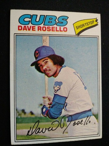 1977 Topps Baseball Card # 92 Dave Rosello - Chicago Cubs | eBay