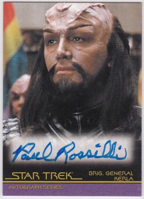 STAR TREK MOVIES QUOTABLE A87 PAUL ROSSILLI AS BRIG. GENERAL KERLA ST6 ...
