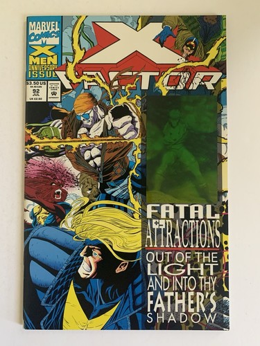 X-FACTOR #92 9.4 NM 1993 1ST PRINT HOLOGRAM COVER MARVEL COMICS | eBay