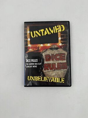 Dice Rules Andrew Dice Clay Concert Movie DVD 1991 NC 17 88 Min Full ...