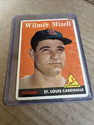 1958 Topps Wilmer Mizell #385 St Louis Cardinals Vintage Card (poor)(b8 ...