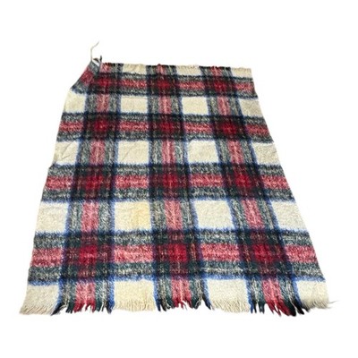 Dress Stewart Andrew Stewart Blanket Mohair Plaid Red White Green Blue ...
