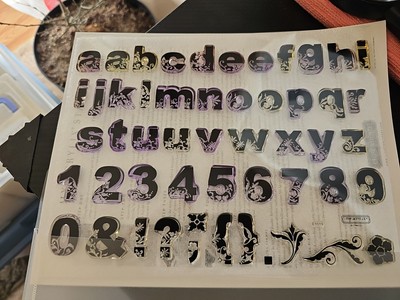CTMH Bohemian Alphabet E1019 Clear My Acrylix Clear Stamp Set Close to ...