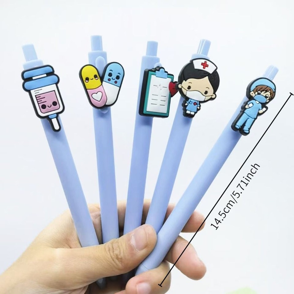 1/10PCS Random Model Suit Patch Pen Cartoon Ballpoint Pen Gift | eBay ...