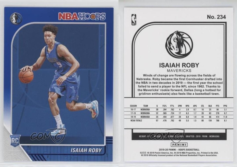 2019-20 Panini NBA Hoops Blue Isaiah Roby #234 0wp8 | eBay UK