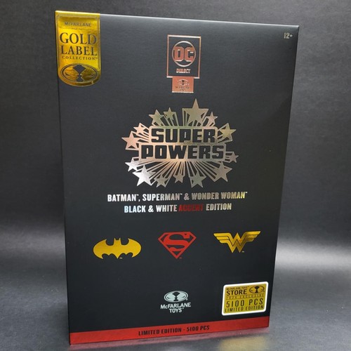 SDCC 2024 McFarlane SUPER POWERS Gold Label 3-Pack Batman Superman ...