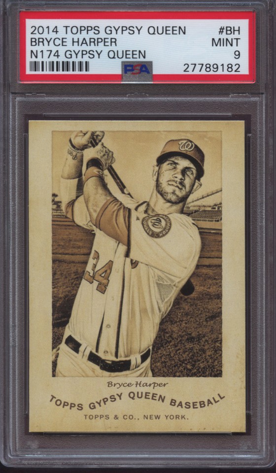 2014 Topps Gypsy Queen N174 BH Bryce Harper PSA 9 Mint | eBay