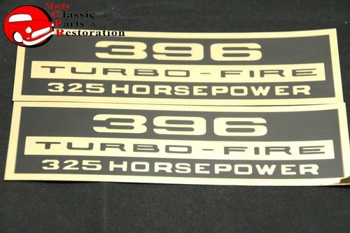 CAMARO IMPALA 396 TURBO FIRE 325HP VALVE COVER DECAL GM#3864938 | eBay