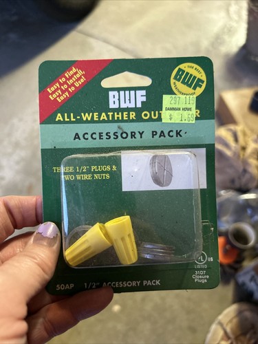 BWF all-weather Outdoor 1/2” Accessory Pack Plugs And Wire Nuts | eBay