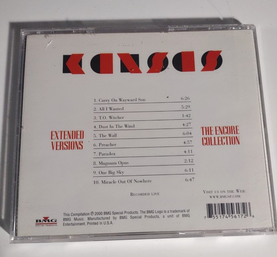 Kansas : Extended Versions Rock CD The Encore Collection 755174561726| eBay