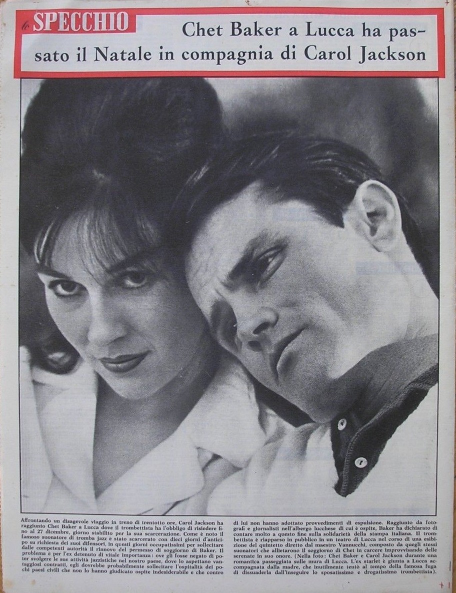 Chet Baker Wedding American Singer And Trumpet Player Chet Baker With