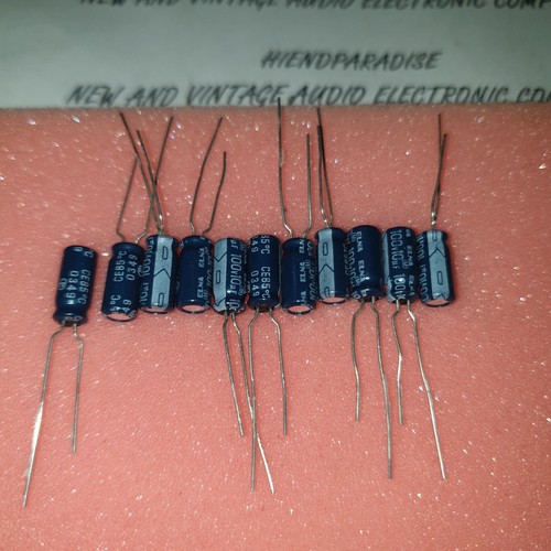 NOS GENUINE ELNA 10uF 100V 5x11mm CAPS FOR AUDIO! 10pcs! | eBay