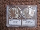 1986 (S) & 2021 (W) ASE INAUGURAL ISSUE 2 COIN SET (1 OF 50) PCGS MS 70 ...