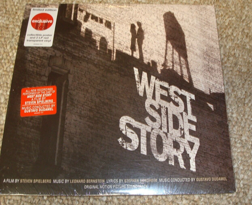 West Side Story Soundtrack. Red Vinyl 2 LP w Poster NEW Sealed Target ...
