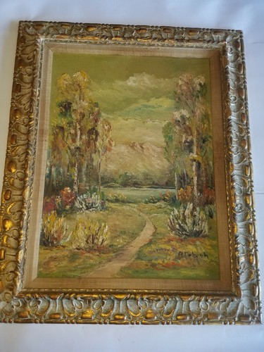 Original Ruby Dobesh Oil on Board California LANDSCAPE 32"x 26" framed ...