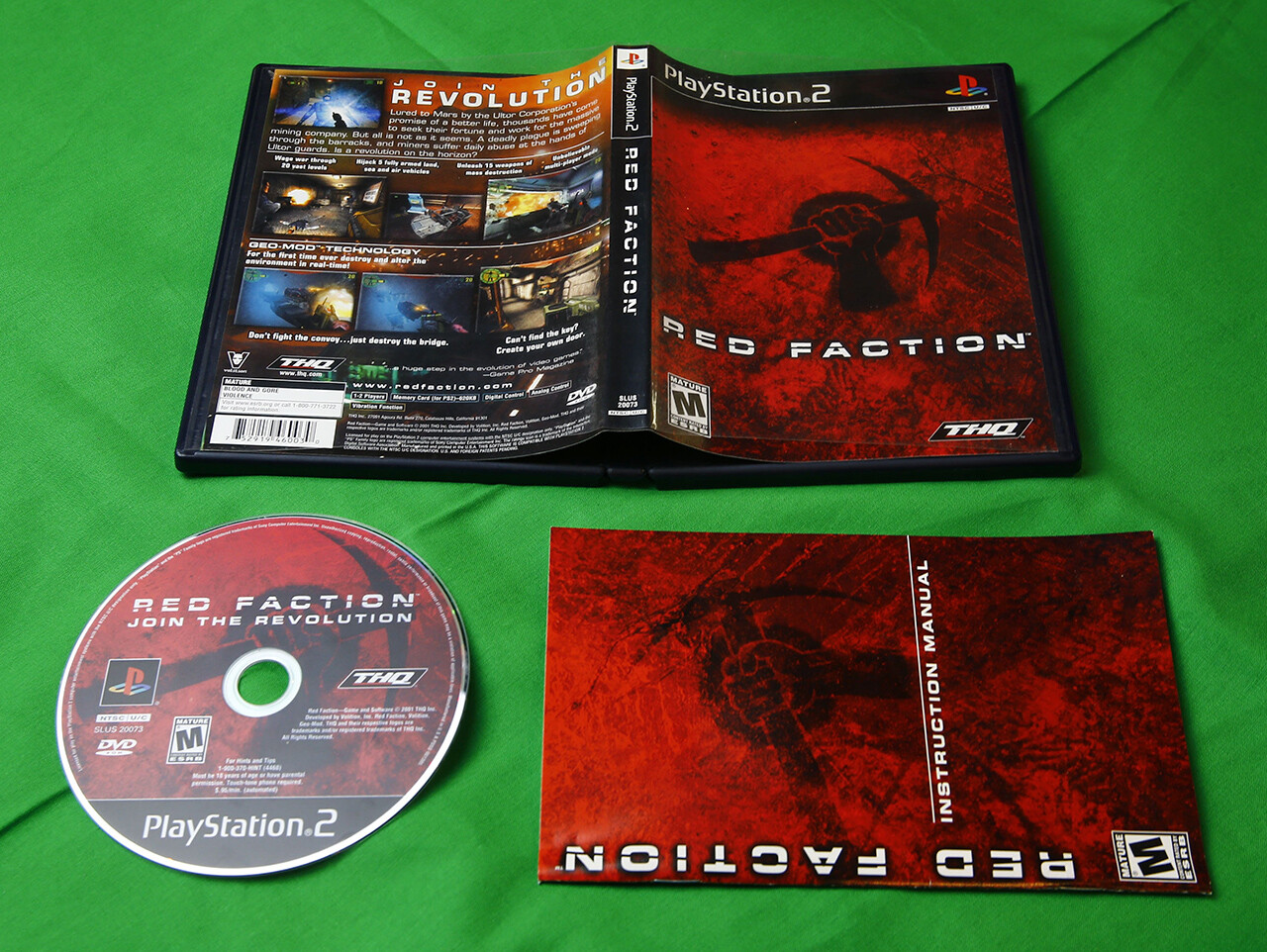 Red Faction • Sony PlayStation 2 System/Console by THQ • PS2 Shooter ...