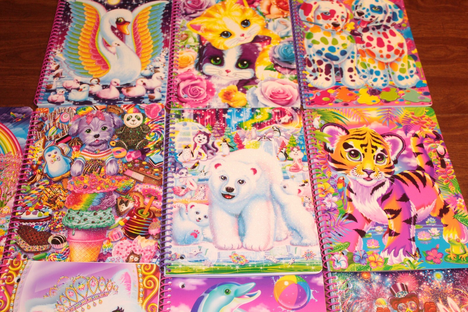 YOU PICK 1 Vintage Lisa Frank Standard Spiral Notebook Purrscilla Swan ...
