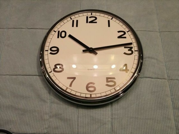 IKEA PUGG Wall Clock Stainless Steel for sale online | eBay