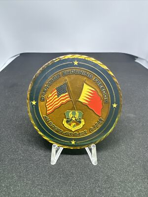 Operation Enduring Freedom AL UDEID Air Base Qatar Challenge Coin C10 ...