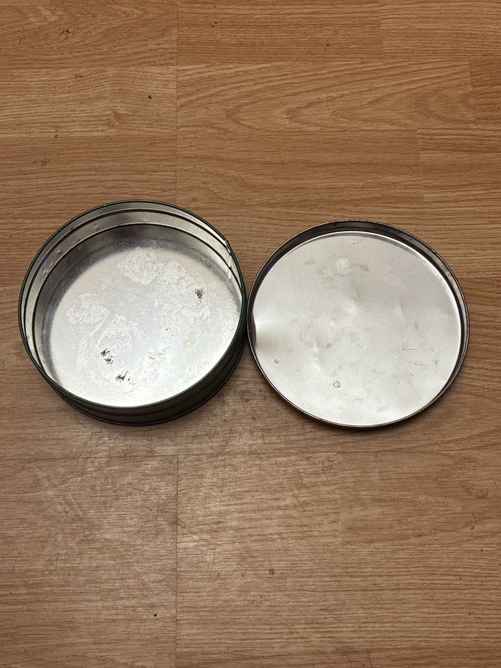 Vintage Christmas Tin The Farmer’s Almanac Santa Holiday Cookie Candy ...