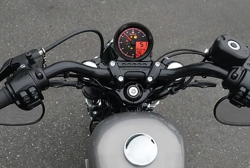 Koso Black Electronic Speedometer Tachometer for Harley Softail Slim 12 ...