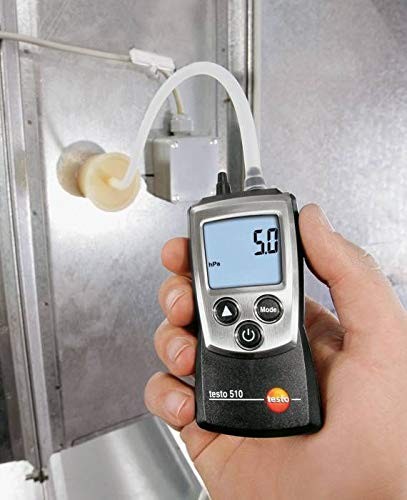 testo 510 Digital Manometer I Dual Port Differential Pressure Meter for ...