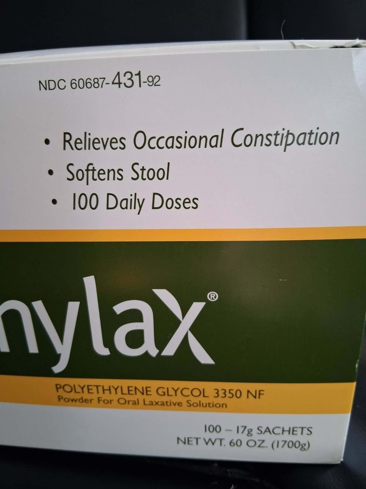Healthylax Polyethylene Glycol 3350 NF Powder Sachets, 100 Count, Exp ...