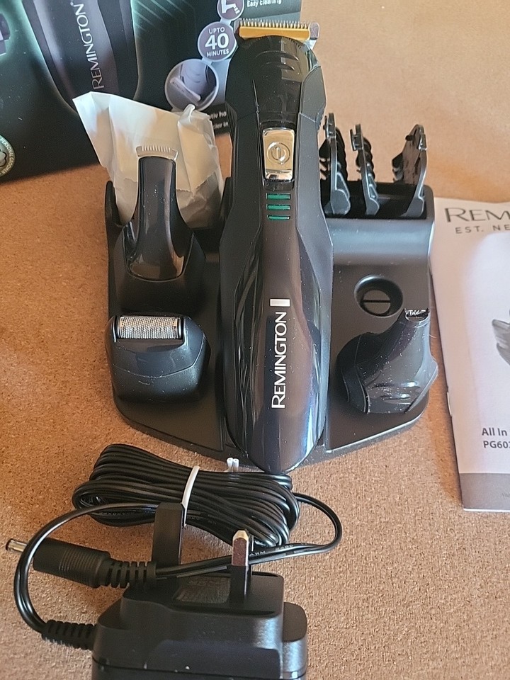 Remington All-in-One Grooming Kit Beard Trimmer 4 Attachments Cordle ...
